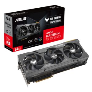 asus tuf gaming radeon™ rx 7900 xtx oc edition 24gb gddr6 graphics card (pcie 4.0, 24gb gddr6, hdmi 2.1a, displayport 2.1)