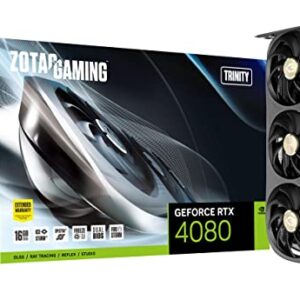 ZOTAC Gaming GeForce RTX 4080 16GB Trinity GDDR6X 256-bit 22.4 Gbps PCIE 4.0 Graphics Card, IceStorm 2.0 Advanced Cooling, Spectra 2.0 RGB Lighting, ZT-D40810D-10P