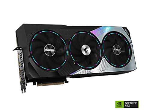 GIGABYTE AORUS GeForce RTX 4080 Master 16G Graphics Card, 3X WINDFORCE Fans, 16GB 256-bit GDDR6X, GV-N4080AORUS M-16GD Video Card