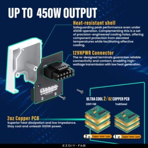 EZDIY-FAB PCIe 5.0 12VHPWR GPU Power Bridge, 12+4 Pin Angle Connector Power Adapter, for RTX40' Series GPUs, Compatible with RTX4090, 4080, 4070ti - White 90° RVS