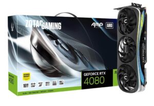 zotac carte graphique nvidia geforce rtx 4080 amp extreme airo 16go, zt-d40810b-10p