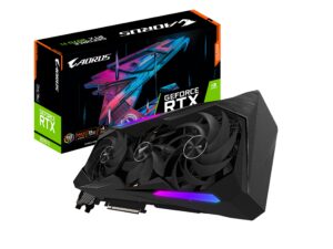 gigabyte aorus geforce rtx 3070 ti master 8g graphics card, max-covered cooling, 8gb 256-bit gddr6x, gv-n307taorus m-8gd video card