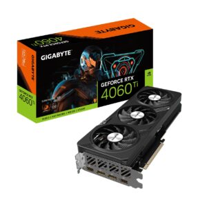 GIGABYTE GeForce RTX 4060 Ti Gaming OC 16G Graphics Card, 3X WINDFORCE Fans, 16GB 128-bit GDDR6, GV-N406TGAMING OC-16GD Video Card