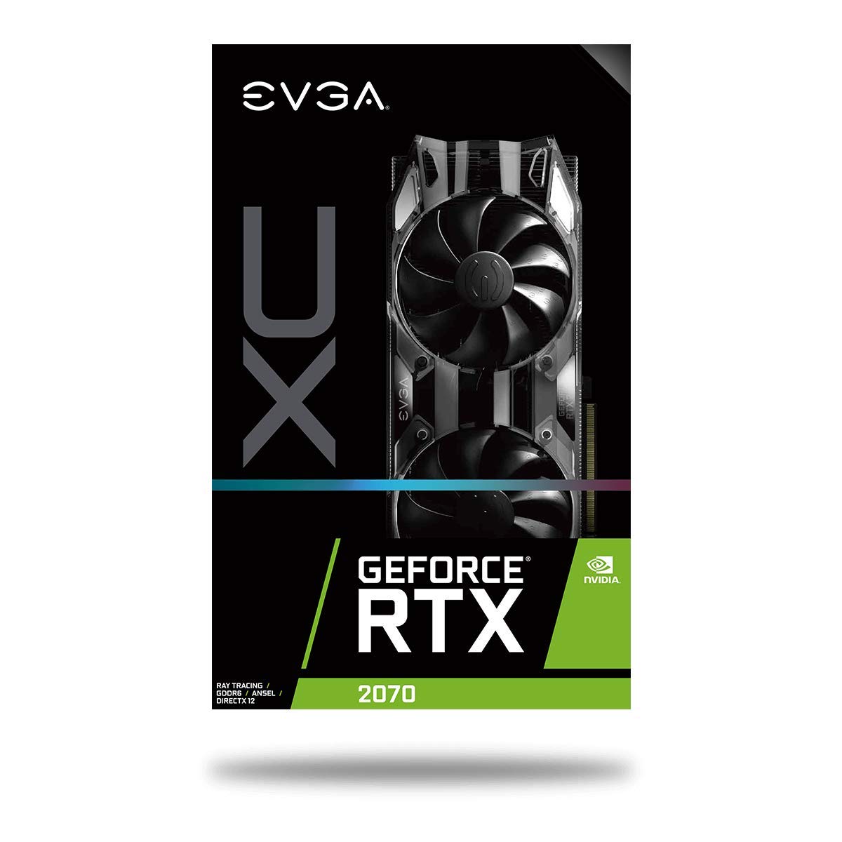 EVGA GeForce RTX 2070 XC Gaming, 8GB GDDR6, Dual HDB Fans & RGB LED Graphics Card 08G-P4-2172-KR, Real Boost Clock: 1710 MHz