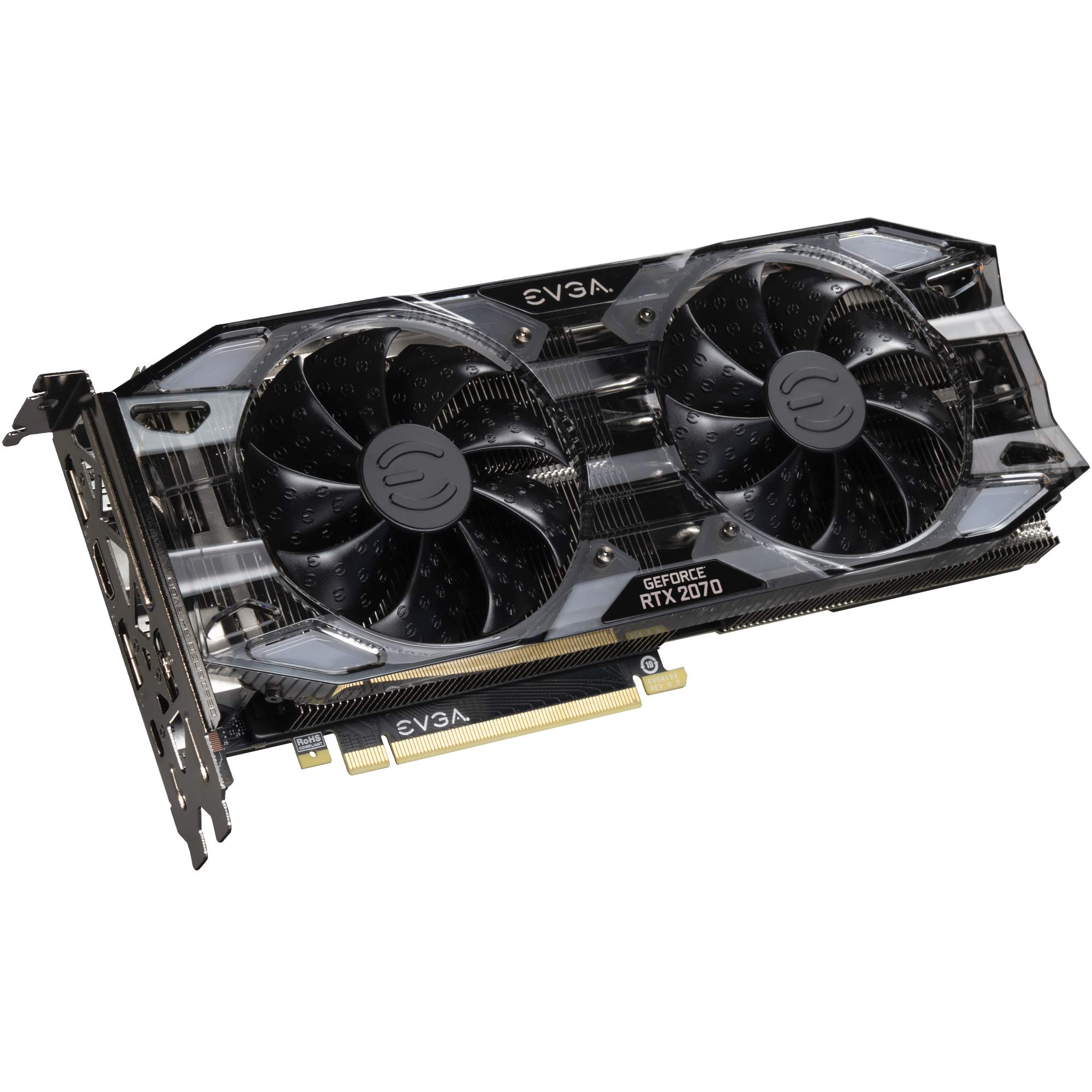 EVGA GeForce RTX 2070 XC Gaming, 8GB GDDR6, Dual HDB Fans & RGB LED Graphics Card 08G-P4-2172-KR, Real Boost Clock: 1710 MHz