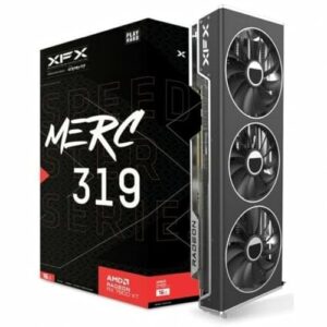 xfx speedster merc319 rx 7800 xt black gaming graphics card 16gb gddr6 hdmi 3xdp, amd rdna 3 rx-78tmercb9