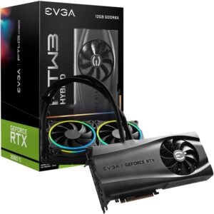 evga geforce rtx 3080 ti ftw3 ultra hybrid gaming, 12g-p5-3968-kr, 12gb gddr6x, icx3 technology, argb led, metal backplate