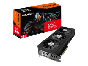 gigabyte radeon rx 7700 xt gaming oc 12g graphics card, 3x windforce fans 12gb 192-bit gddr6, gv-r77xtgaming oc-12gd video card