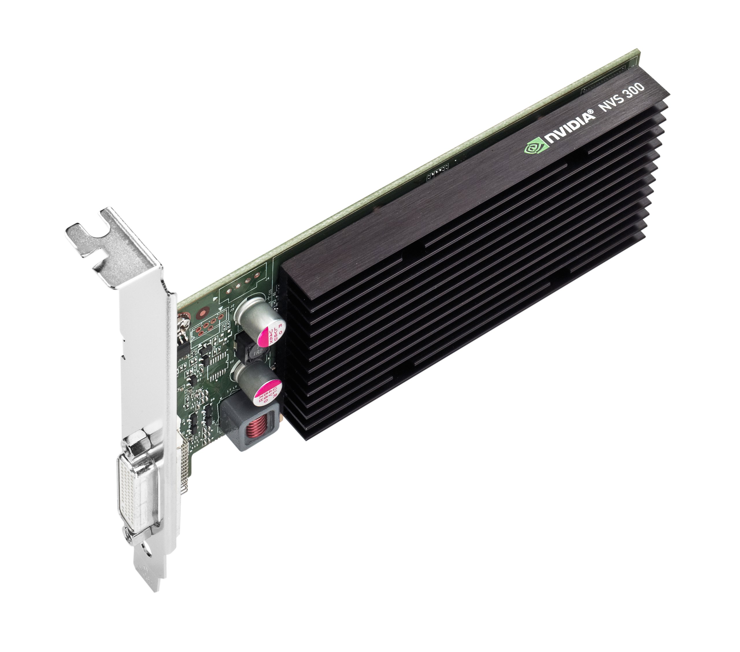 NVIDIA NVS 300 by PNY 512MB GDDR3 PCI Express Gen 2 x16 DMS-59 to Dual DVI-I SL or VGA Profesional Business Graphics Board, VCNVX300X16-PB