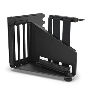 nzxt vertical gpu mounting kit - ab-rh175-b1-175 mm pcie 4.0x16 riser cable - gpu holder - sturdy steel bracket - black