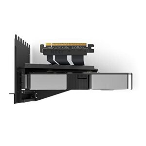 NZXT Vertical GPU Mounting Kit - AB-RH175-B1-175 mm PCIe 4.0x16 Riser Cable - GPU Holder - Sturdy Steel Bracket - Black