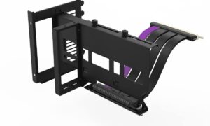 cooler master vertical graphics card holder kit ver. 2 including riser cable pcie 4.0 x16-165mm