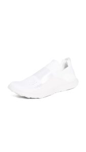 athletic propulsion labs (apl) women's techloom bliss sneaker, white/white, 8