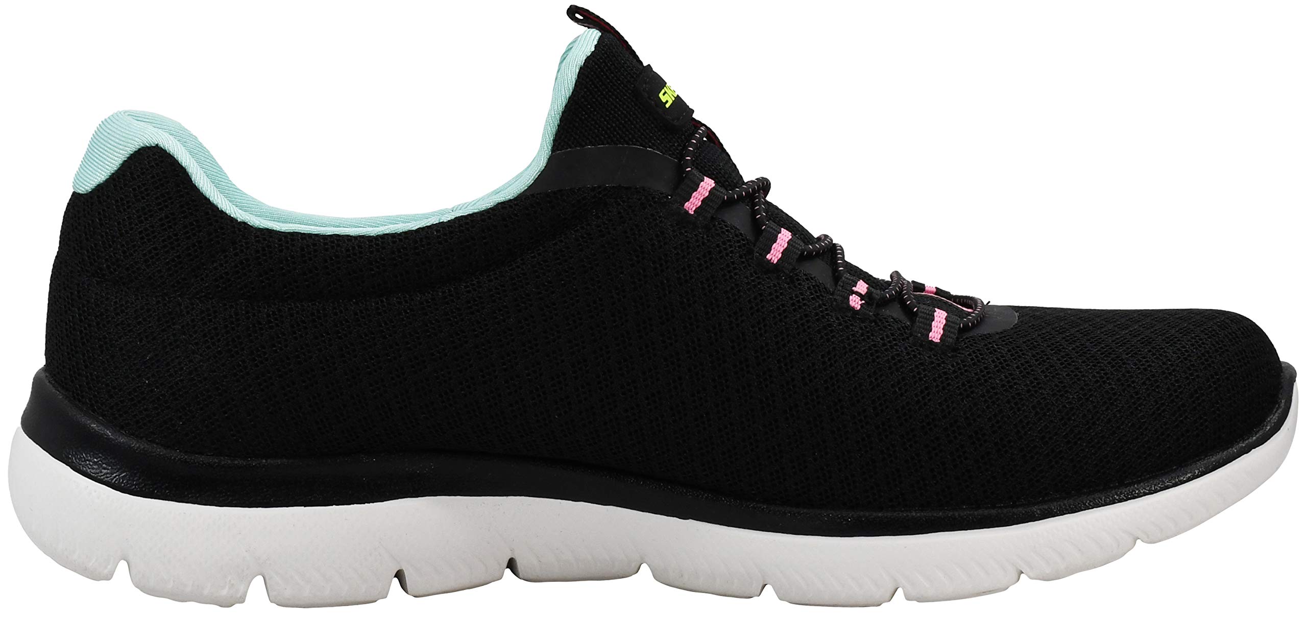 Skechers Sport Women's Summits Sneaker, Black/Multi, 8 W