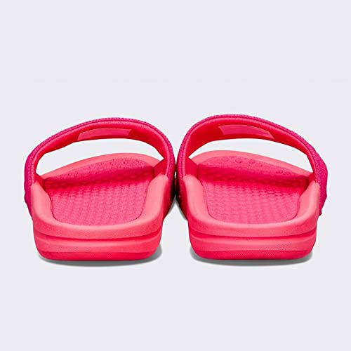 APL: Athletic Propulsion Labs Women's Big Logo TechLoom Slide, (Neon Pink, 7, numeric_7)