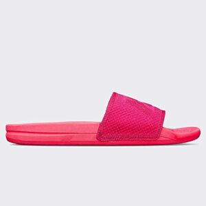 APL: Athletic Propulsion Labs Women's Big Logo TechLoom Slide, (Neon Pink, 7, numeric_7)