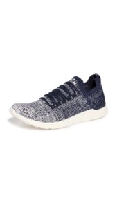 athletic propulsion labs (apl) men's techloom breeze sneaker, navy/ivory/ombre, 10