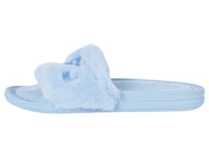 apl: athletic propulsion labs women's shearling slide, ice blue, 8