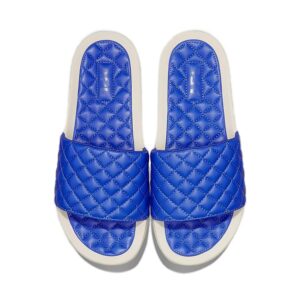 apl: athletic propulsion labs men's lusso slide, cobalt/pristine