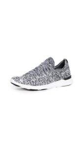 athletic propulsion labs (apl) techloom wave heather grey/black/white 8 b (m)