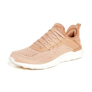 APL: Athletic Propulsion Labs Women's Techloom Tracer Sneakers, Caramel/Pristine, Tan, 10.5 Medium US