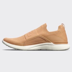 APL: Athletic Propulsion Labs Women's Techloom Bliss Sneakers, Tan/Ivory, 8.5