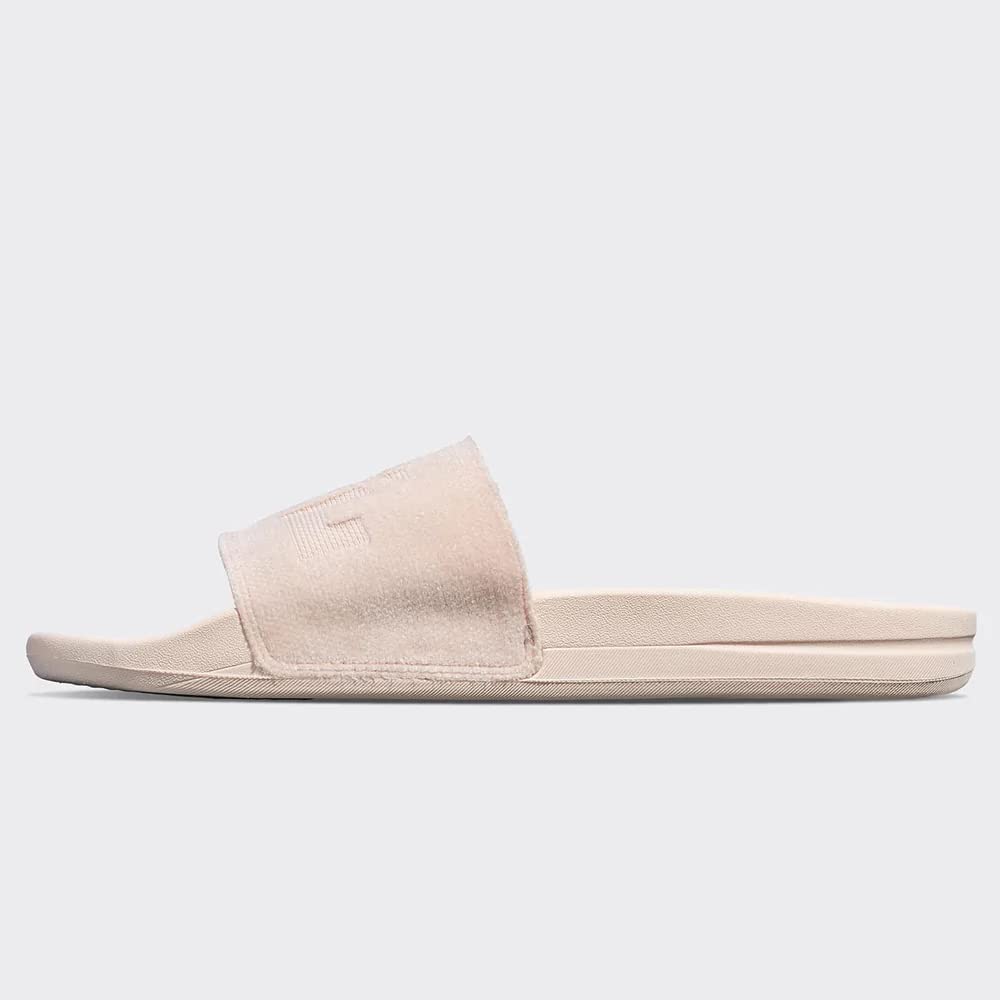 APL: Athletic Propulsion Labs Women's Techloom Velvet Slide, Creme, 10