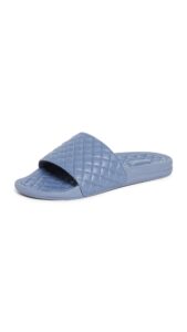 apl: athletic propulsion labs men's lusso slides, slate, blue, 10 medium us