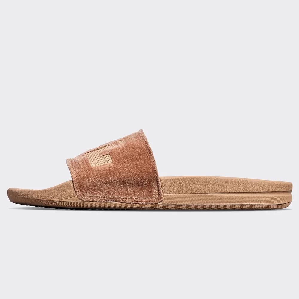 APL: Athletic Propulsion Labs Men's Techloom Velvet Slide (CARAMEL, us_footwear_size_system, adult, men, numeric, medium, numeric_9)