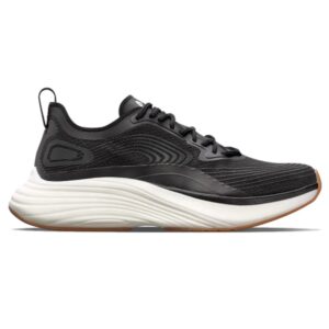 apl: athletic propulsion labs women's streamline sneakers, black/white/gum, 8