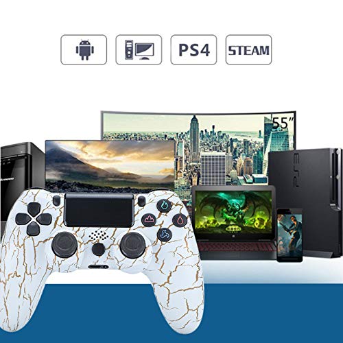 Controller for PS4 , Wireless Controller Compatible with PS4/PS4 Pro/PS4 Slim/PC with Touch Panel/Audio Function/6-Axies Sensor/Dual Vibration,600mAh Battery