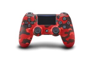 dualshock 4 wireless controller for playstation 4 - red camo (renewed)