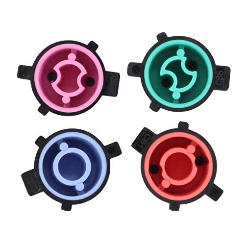 XtremeAmazing 6Pcs Thumbsticks Joystick with ABXY Bullet Buttons and D-pad Small Spring and L1 R1 L2 R2 Trigger Button and Cross Screwdriver Replacement Parts for PlayStation 4 PS4 Controller Gamepad