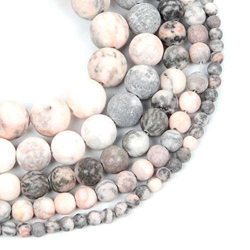 NHBT YU Natural Stone Beads Frosted Pink Agate Loose Beads for Jewelry Making Needlework DIY Bracelet Strand 4-12 MM T87 (Color : H7183, Item Diameter : 12mm About 30 pcs)