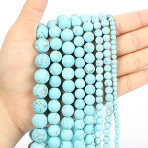 NHBT YU Natural Stone Beads Frosted Watermelon Rind Agate Round Loose Beads for Jewelry Making Needlework Bracelet DIY 4-12 MM T87 (Color : H7435, Item Diameter : 6mm About 63 pcs)