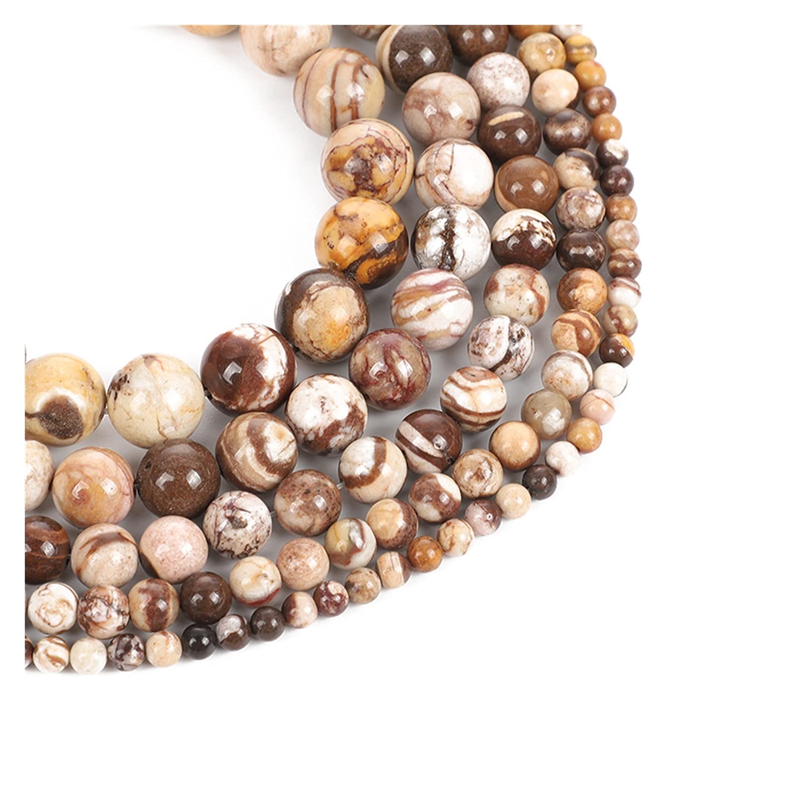 NHBT YU Natural Stone Beads Australia Agate Loose Beads for Jewelry Making Needlework DIY Bracelet Strand 4-12 MM T725 (Color : H7193, Item Diameter : 12mm About 30 pcs)