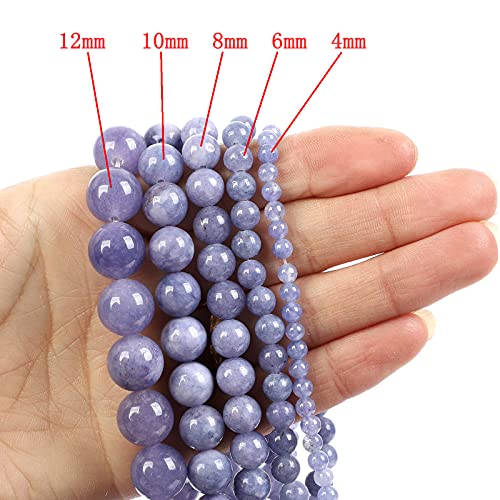 NHBT YU Natural Stone Beads Watermelon Crystal Charm Round Loose Beads for Jewelry Making Needlework Bracelet DIY Strand 4/6/8/10/12 MM T715 (Color : H7381, Item Diameter : 12mm About 30 pcs)