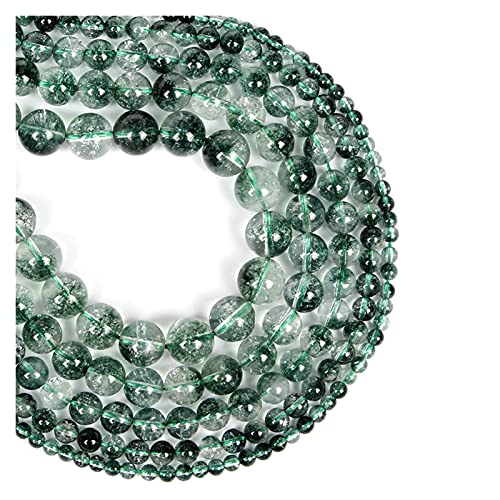 NHBT YU Natural Stone Beads Watermelon Crystal Charm Round Loose Beads for Jewelry Making Needlework Bracelet DIY Strand 4/6/8/10/12 MM T715 (Color : H7381, Item Diameter : 12mm About 30 pcs)