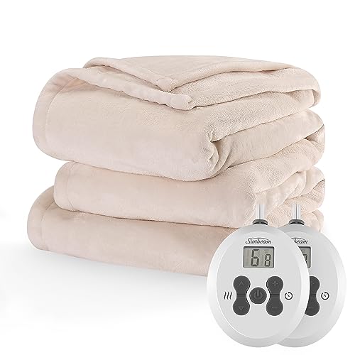 Sunbeam Royal Posh Champagne Heated Blanket - King