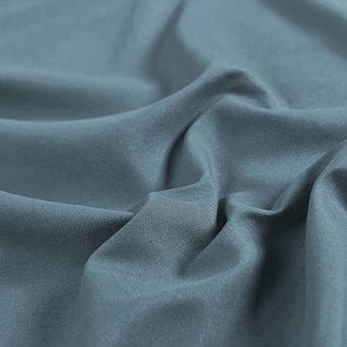 LONAVA Full Size Sheet Set - 6 Piece Hotel Luxury Wrinkle-Free Microfiber Sheet, OEKO-TEX Certified, Breathable & Elastic, 16" Deep Pockets, Spa Blue