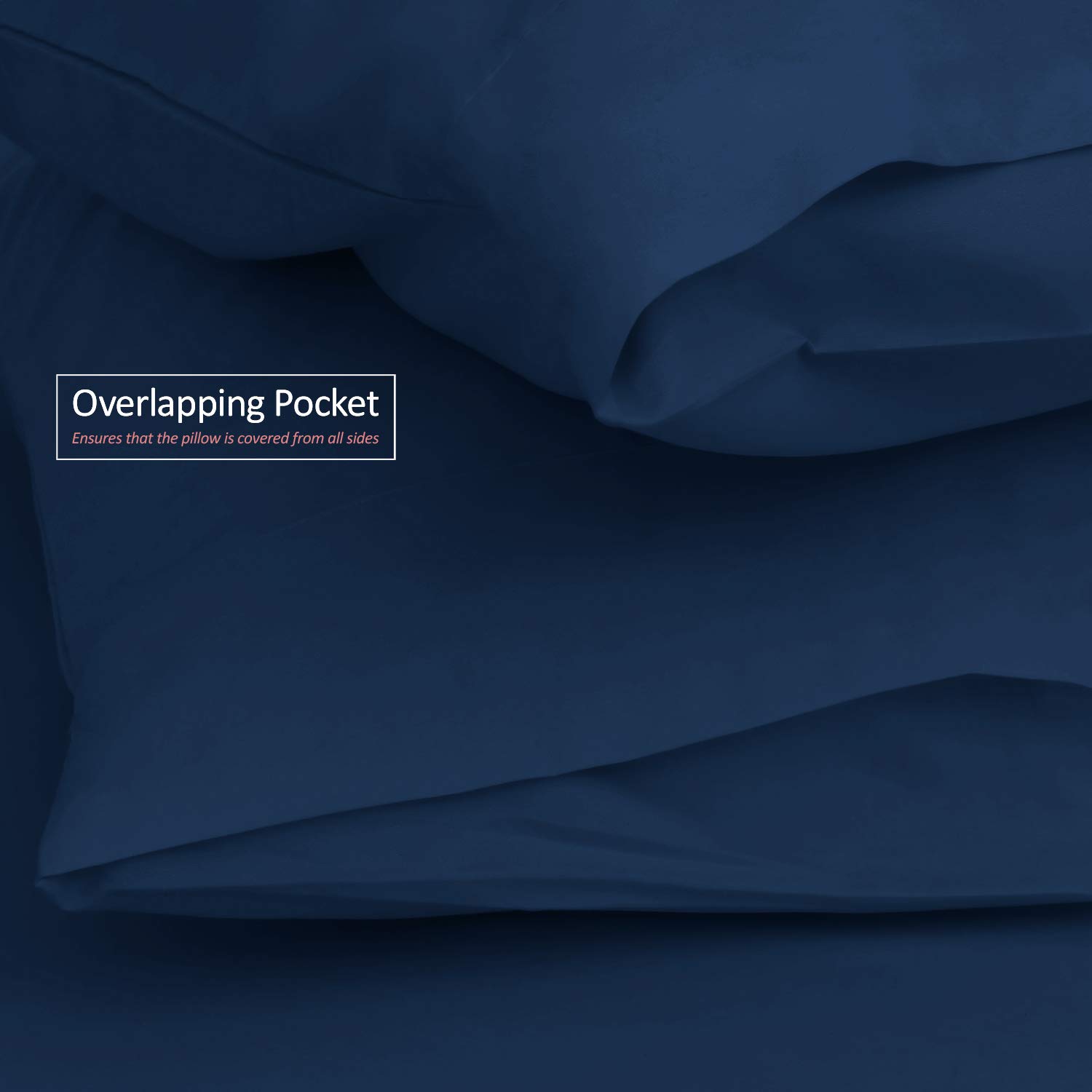 Full Size Sheets – 4 Piece Full Navy Blue Bed Sheet Set - Hotel Bed Sheets - Soft Microfiber Sheets - Easy Fit 8" to 14" Deep Pocket Fitted Sheets - 4 PC Sheets Full Sheets - Navy Dark Blue