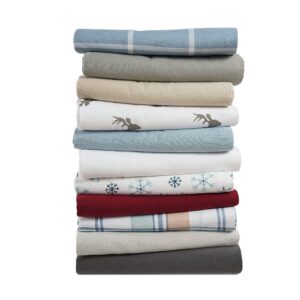 Lane Linen 100% Cotton Flannel Sheets Set - Full Size Flannel Bedding, 4-Piece Luxury Bed Sheets - Lightweight, Brushed for Extra Softness, Warm, Cozy, 15' Deep Pocket (Fits Upto 17' Mattress) - Linen