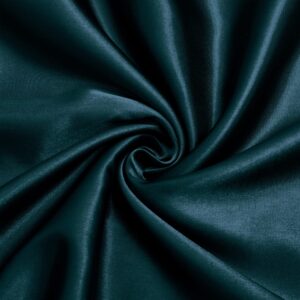 VACVELT 4pcs Dark Teal Satin Sheets Full Size Bed Set, 15 Inch Deep Pocket Silky Satin Sheet Set, Soft Satin Bedding Set Cooling & Luxury Bed Sheets, 1 Fitted Sheet + 1 Flat Sheet + 2 Pillowcases