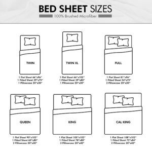 Sheets For Murphy Bed Mattress - Murphy Bed Sheets - Murphy, Wall Bed Linen (4 Pcs Sheet Set) For Murphy Bed/Wall Bed Sky Blue 1800 Microfiber Sheets Full With 6-10" Deep Pocket Premium Quality Sheets