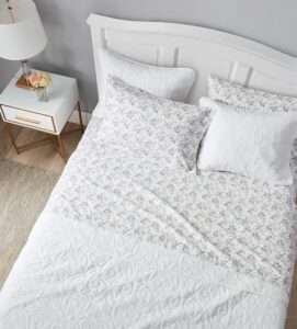 laura ashley home - full sheets, cotton flannel bedding set, brushed for extra softness & comfort (rosalie, full)