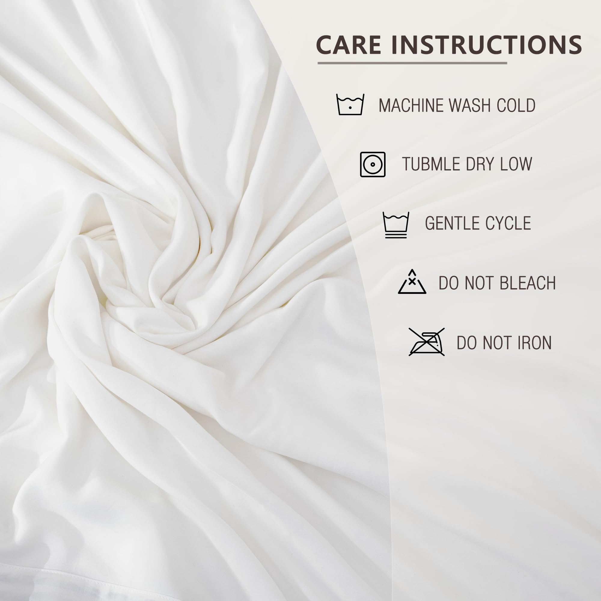 BELLE TERRE Luxury 100% Viscose Derived from Bamboo Sheets Full Size Set - Organic, Super Soft Sheets - Full Size Set with Top and Fitted Sheet, 2 Pillowcases - Cooling Sheets for Hot Sleepers