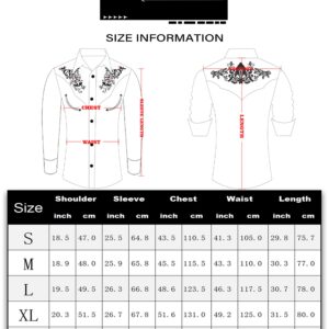 JoZorro Men Western Shirts Rhinestone Cowboy Shirt Camisas Vaqueras Para Hombres Elegantes Para Fiesta 50s Rockabilly Shirt