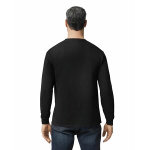 Gildan Men's Heavy Cotton Long Sleeve T-Shirt, Style G5400, 2-Pack, Black, 2X-Large