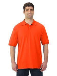 jerzees adult spotshield™ jersey polo,burnt orange,m