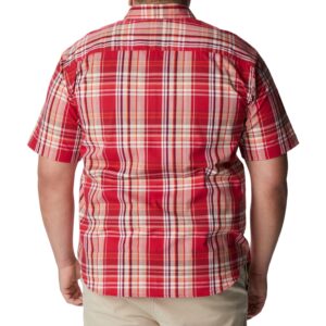 Columbia Men's Rapid Rivers II Short Sleeve Shirt, Mountain Red Multi Madras, Medium